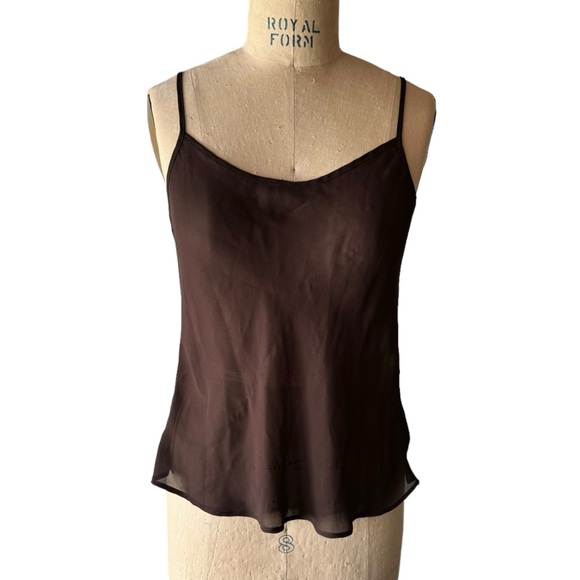 Charter Club | Tops | Vintage Silk Brown Cami | Poshmark